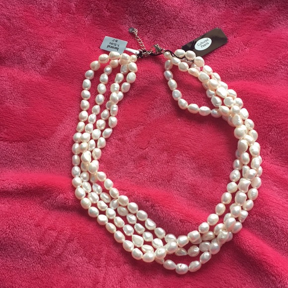 Lucoral | Jewelry | Lucoral Multi Strand Cultured Pearl Necklace | Poshmark